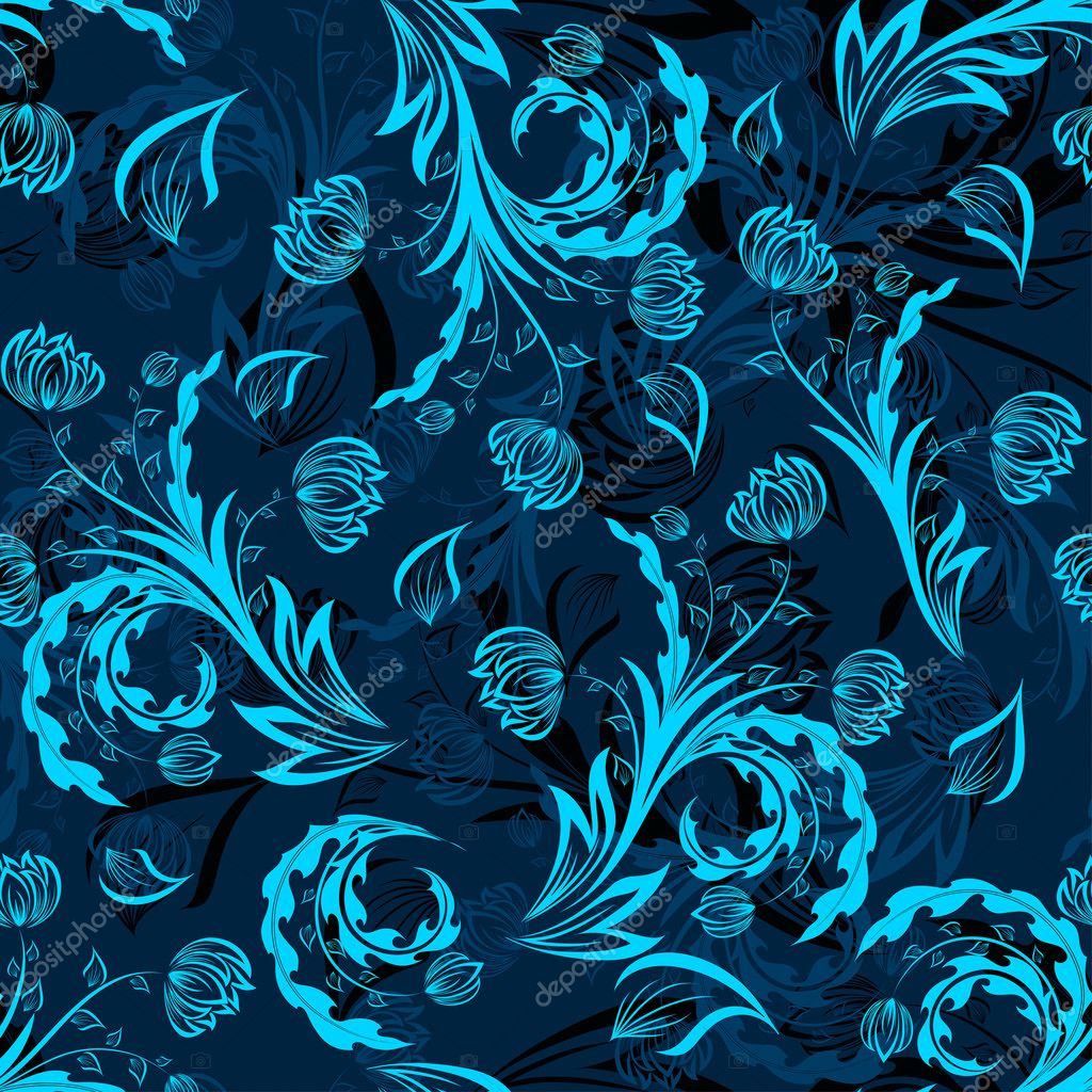 Seamless floral background Stock Vector Image by ©angelp #3448171