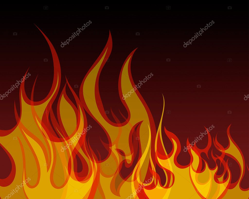 Fire patterns set — Stock Vector © angelp #3453320