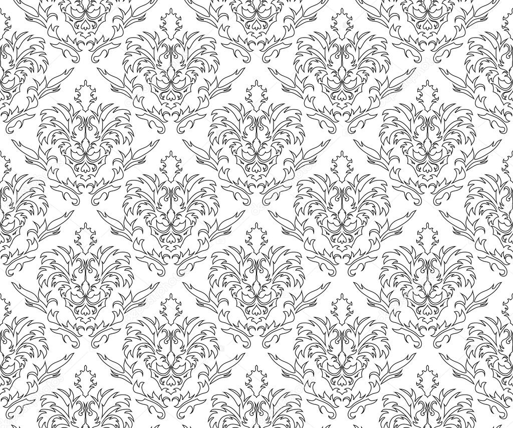 Damask background Stock Vector Image by ©angelp #3661235