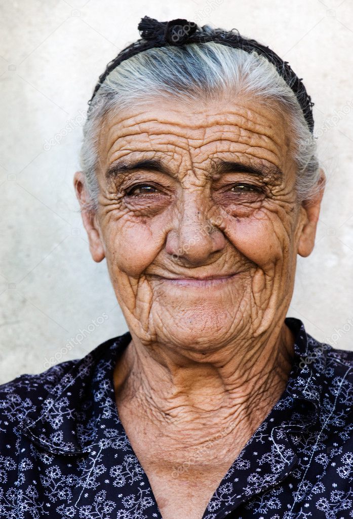 Happy old lady — Stock Photo © akarelias #3410431