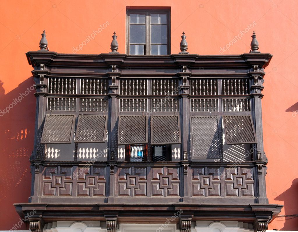 Wooden balcony — Stock Photo © shanin #3797672