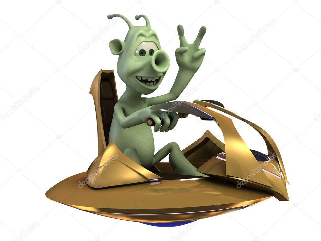 Alien pilot Stock Photo by ©zhevelev 3621086