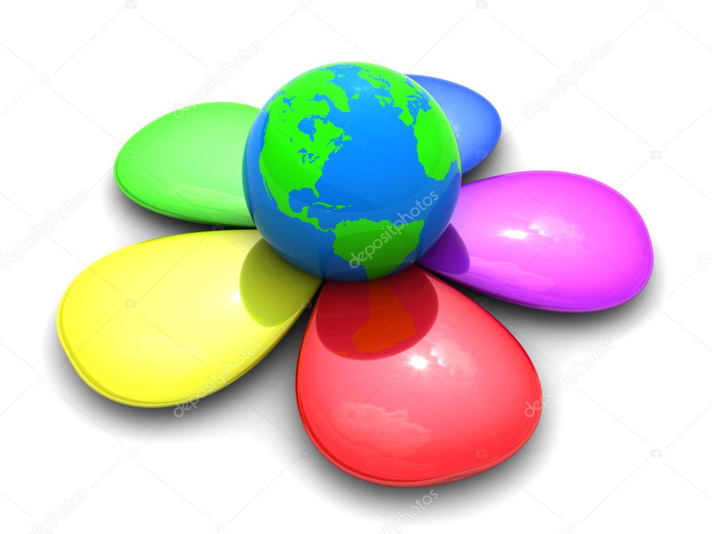 Earth flower Stock Photo by ©mmaxer 3504853