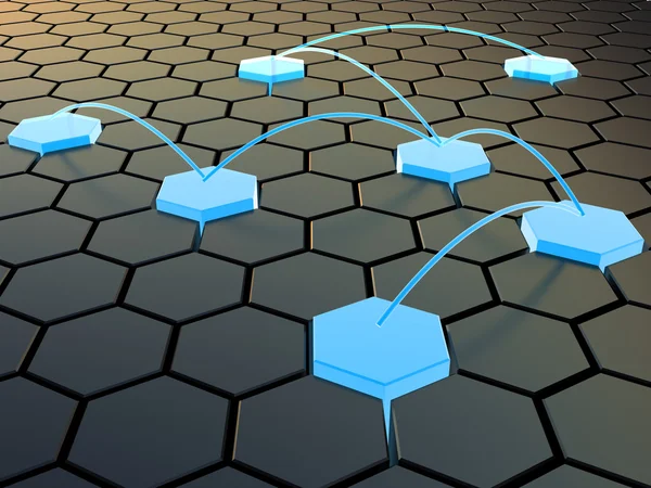 Hexagon network Stock Photos, Royalty Free Hexagon network Images ...