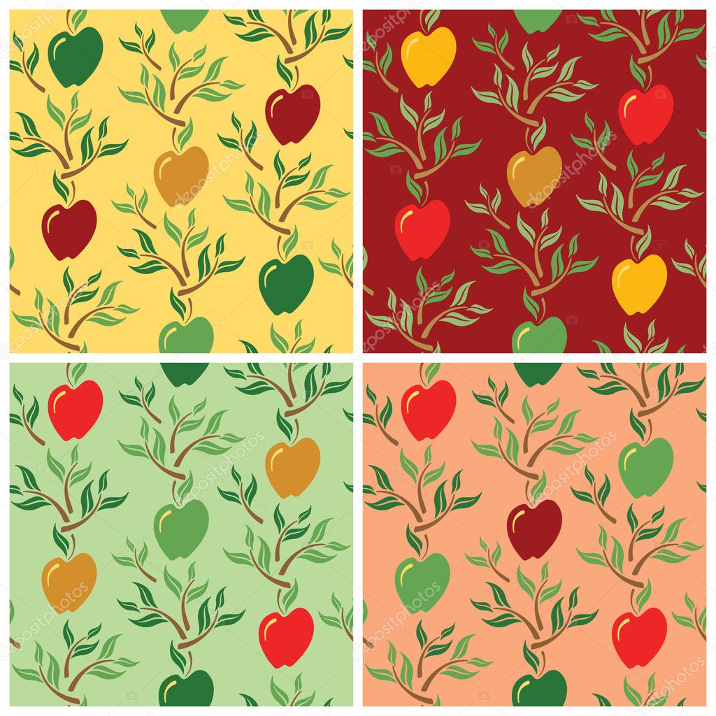 Patrón Apple Vector de stock por ©Lisann 3556132