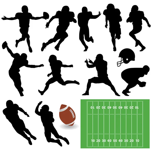 Nfl football silhouette Vector Art Stock Images | Depositphotos