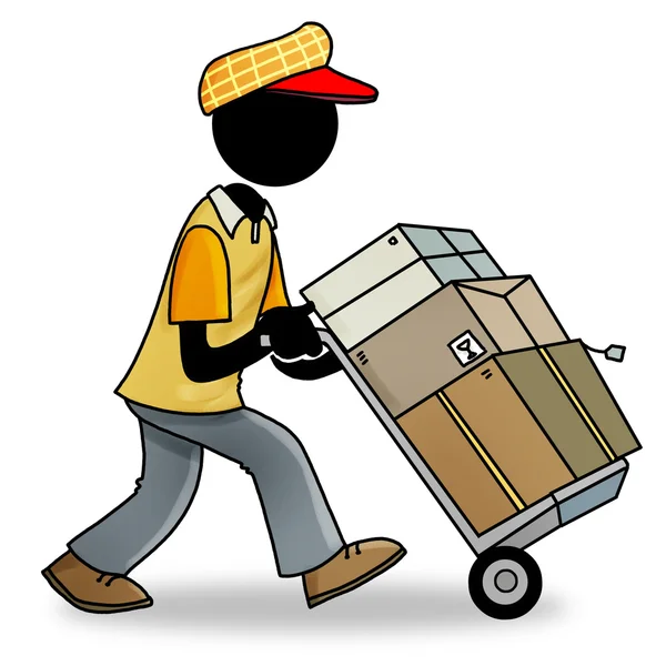 Delivery man logo Stock Photos, Royalty Free Delivery man logo Images ...
