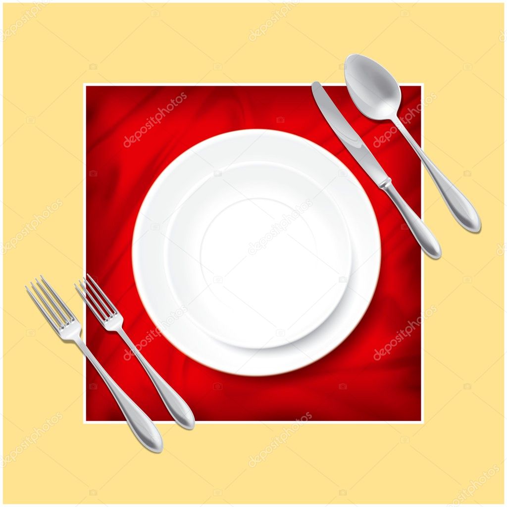 Cutlery set illustration — Stock Photo © eugeniy #3680884