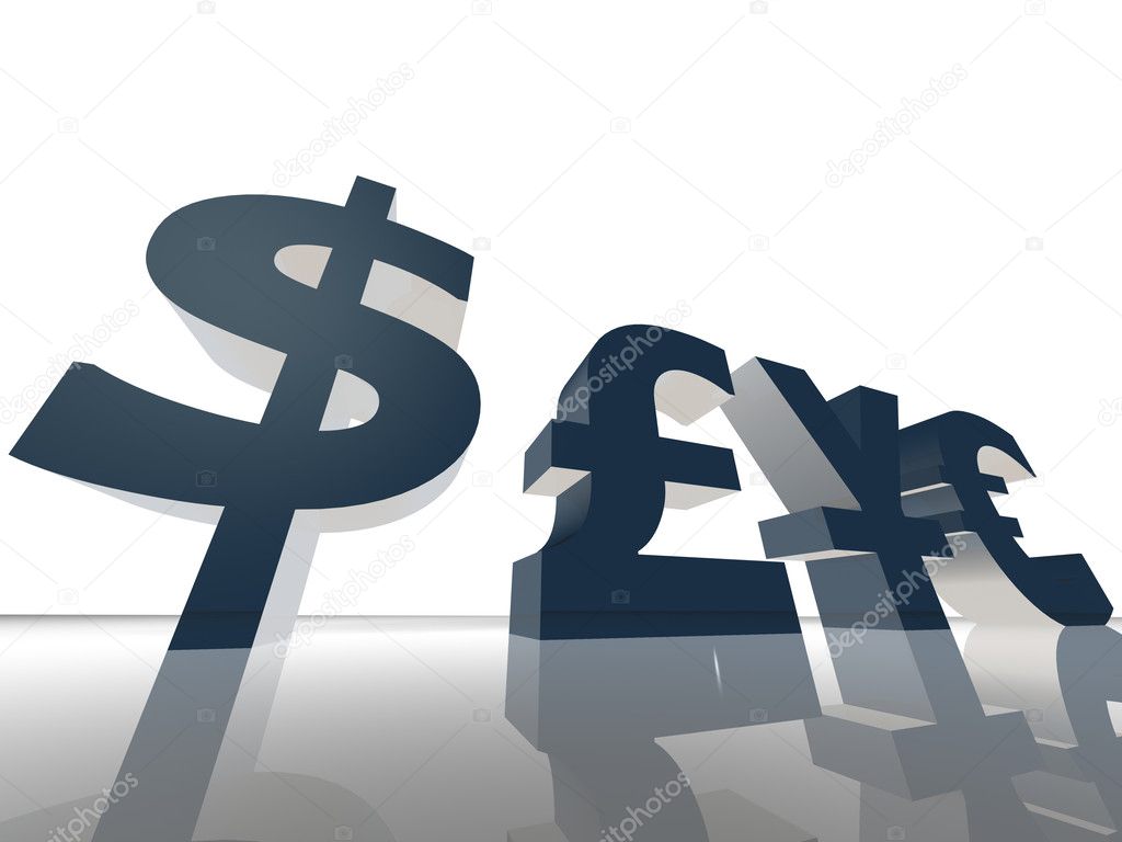 3d render money signs ⬇ Stock Photo, Image by © lajo_2 #3843687