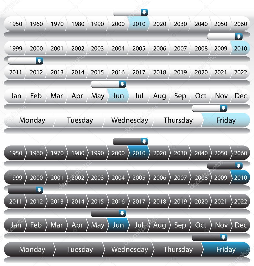 Timeline Years Stock Vector by ©cteconsulting 3984061