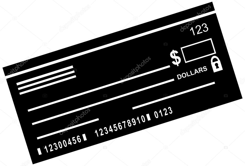 Blank Check Stock Vector Image by ©cteconsulting #3986421