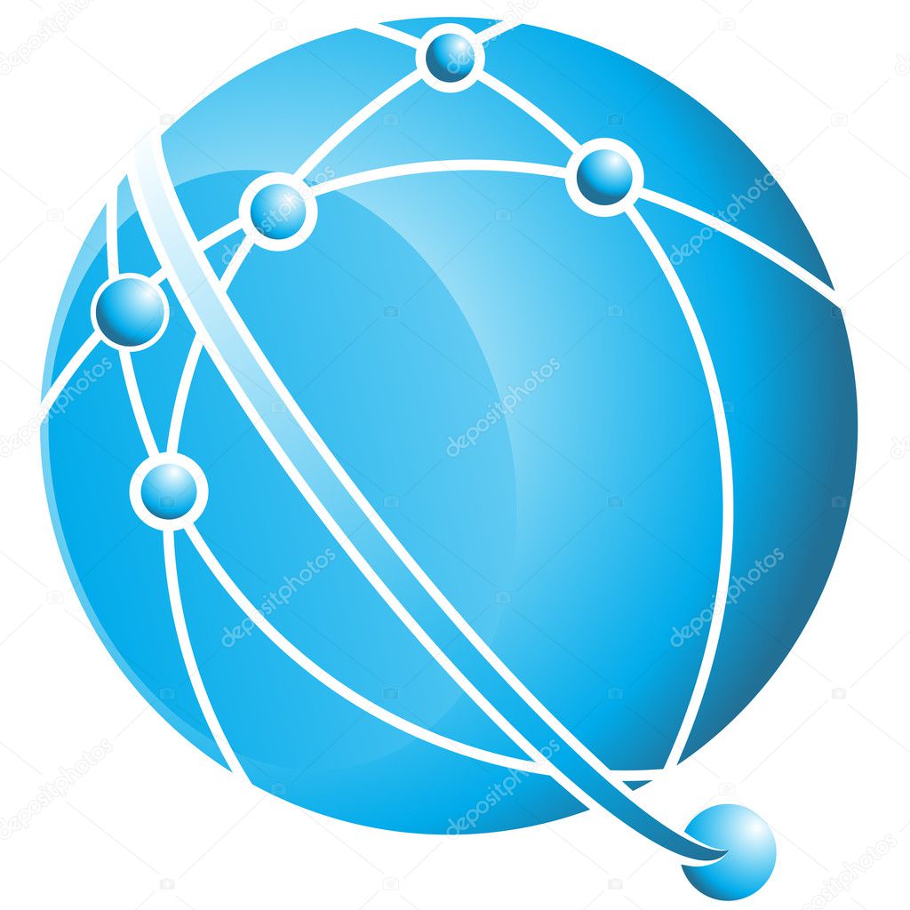 Orbit Ball Stock Vector Image by ©cteconsulting #3989790