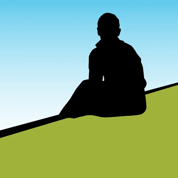 Alone man Vector Art Stock Images | Depositphotos